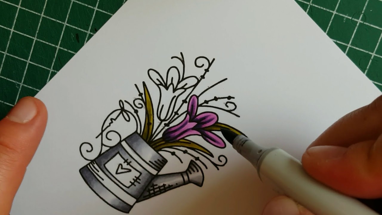 Copic Colourstock - How To Color Metal - YouTube