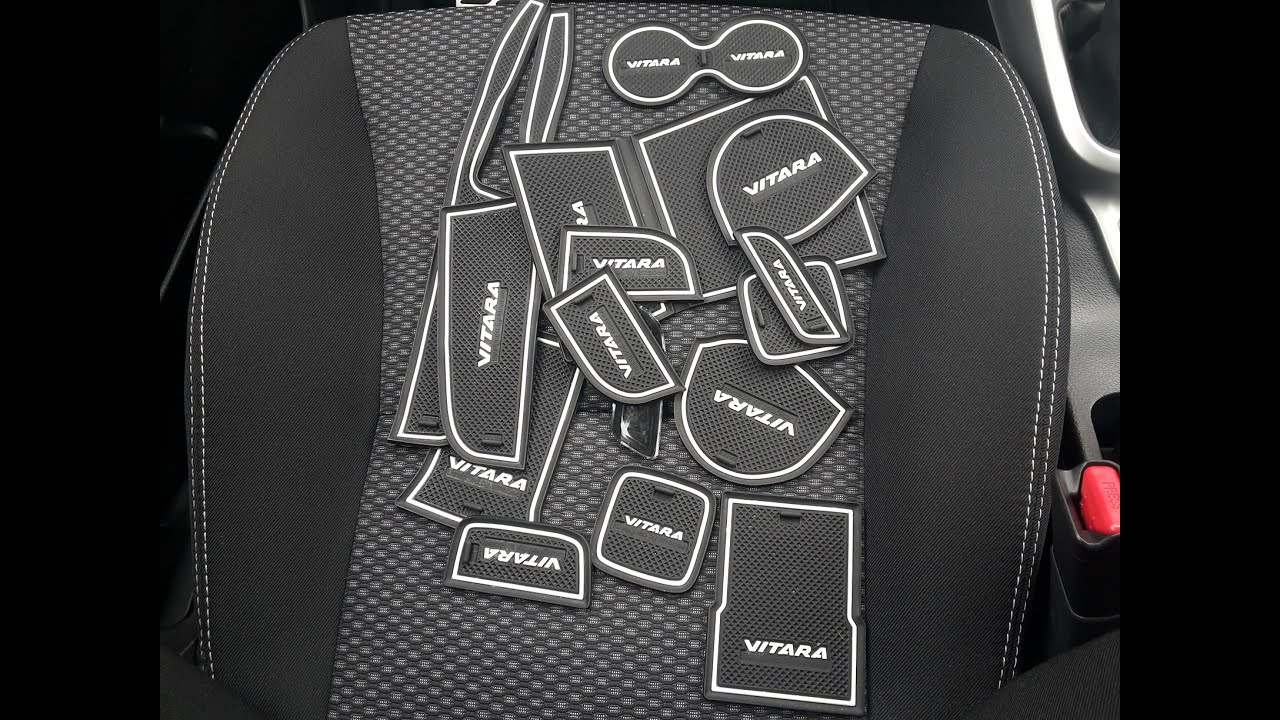 Suzuki Vitara 2016 interior anti-slip silicone mats - YouTube