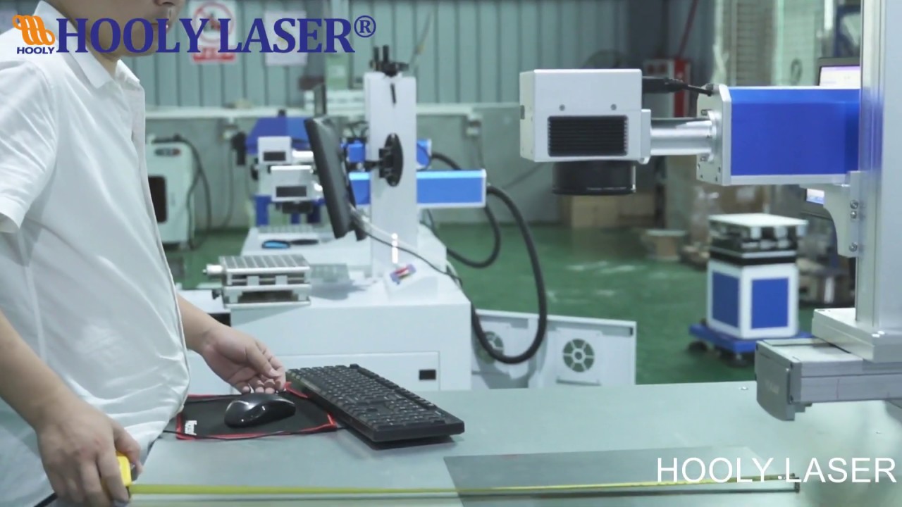 HL-MFA Series Splicing Fiber Laser Marking Machine Marking Area Up to ...