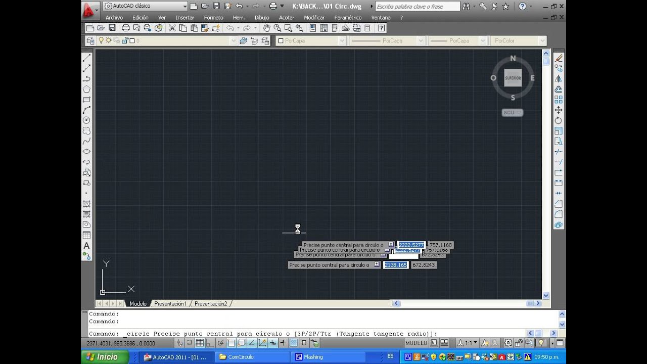 Comando Círculo - AutoCAD - YouTube