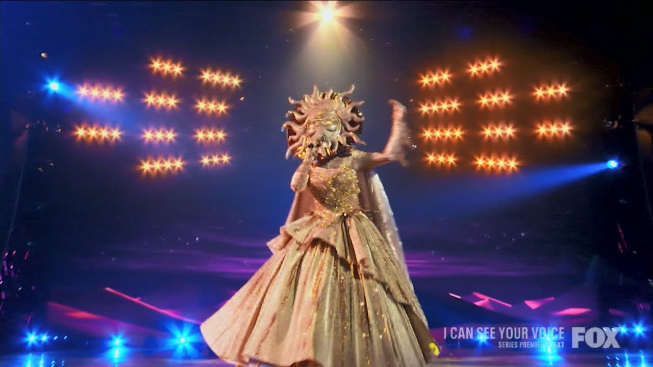 Masked Singer Premiere Sun sings Cuz I Love You by Lizzo - YouTube