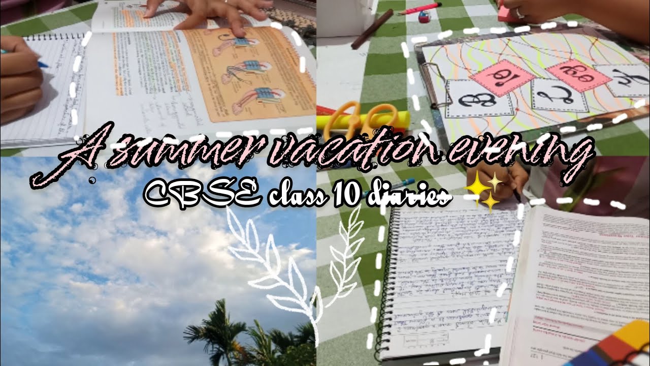 A productive day as a CBSE 10th grader🦋 || A summer vacation evening 🌆 ...