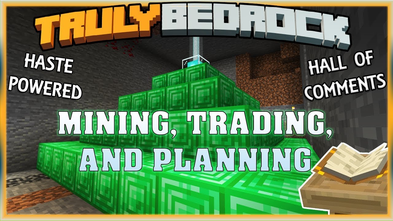 Truly Bedrock S1 EP09 : Mining, Trading, and Planning [ Minecraft, MCPE ...