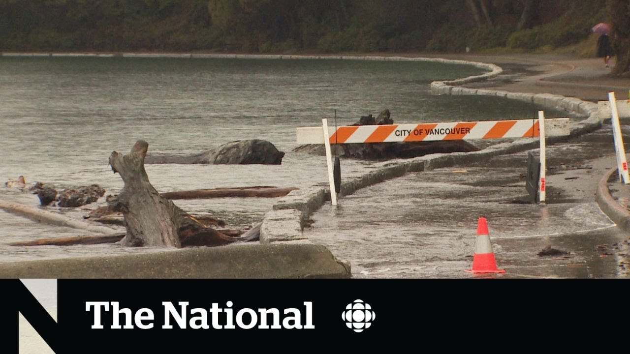 B.C.'s south coast under flood watch amid heavy rain, high tides - YouTube