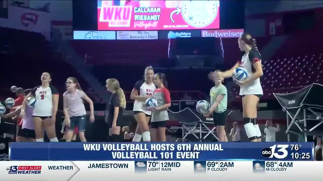 WKU Volleyball hosts 6th annual Volleyball 101 event - YouTube