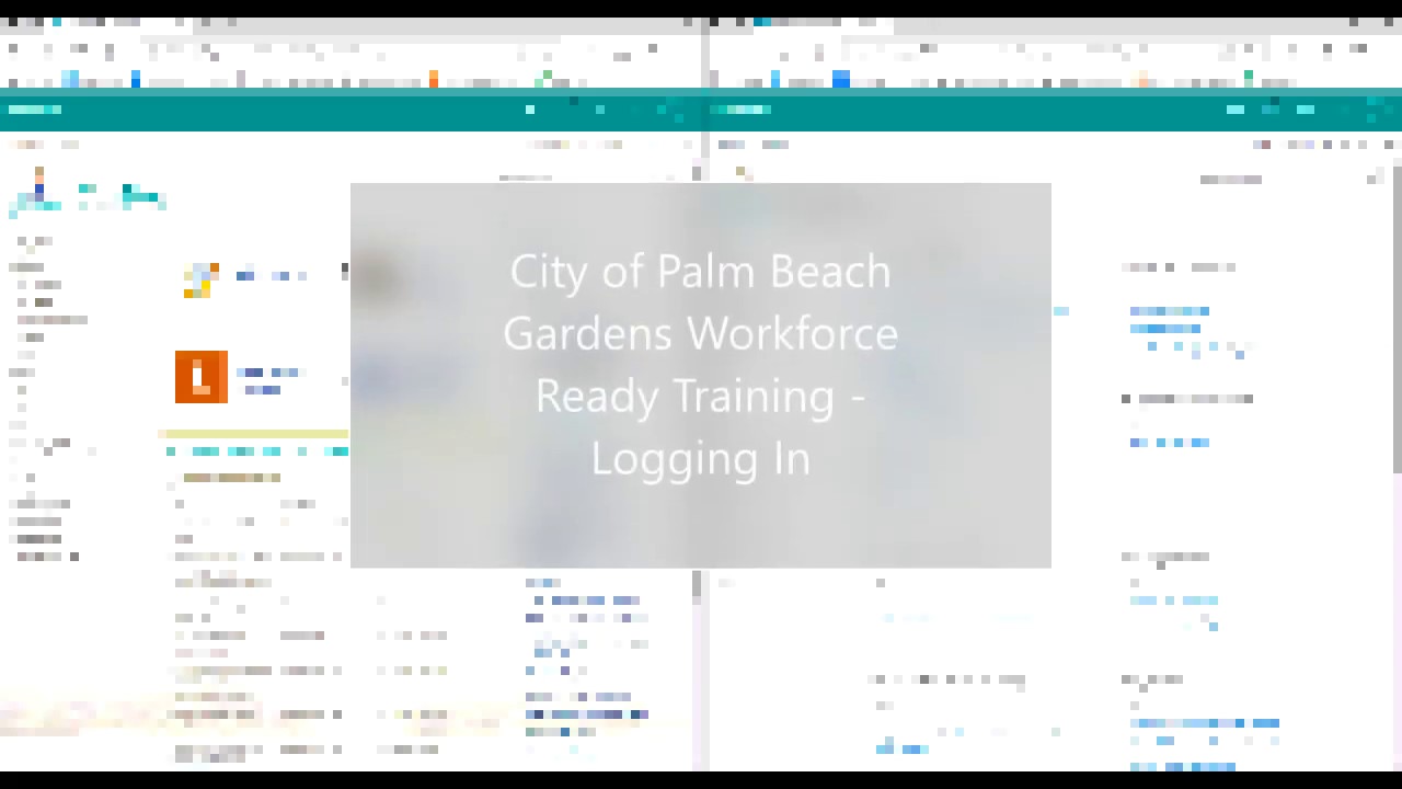 Workforce Ready Training Video 1 - Logging In - YouTube