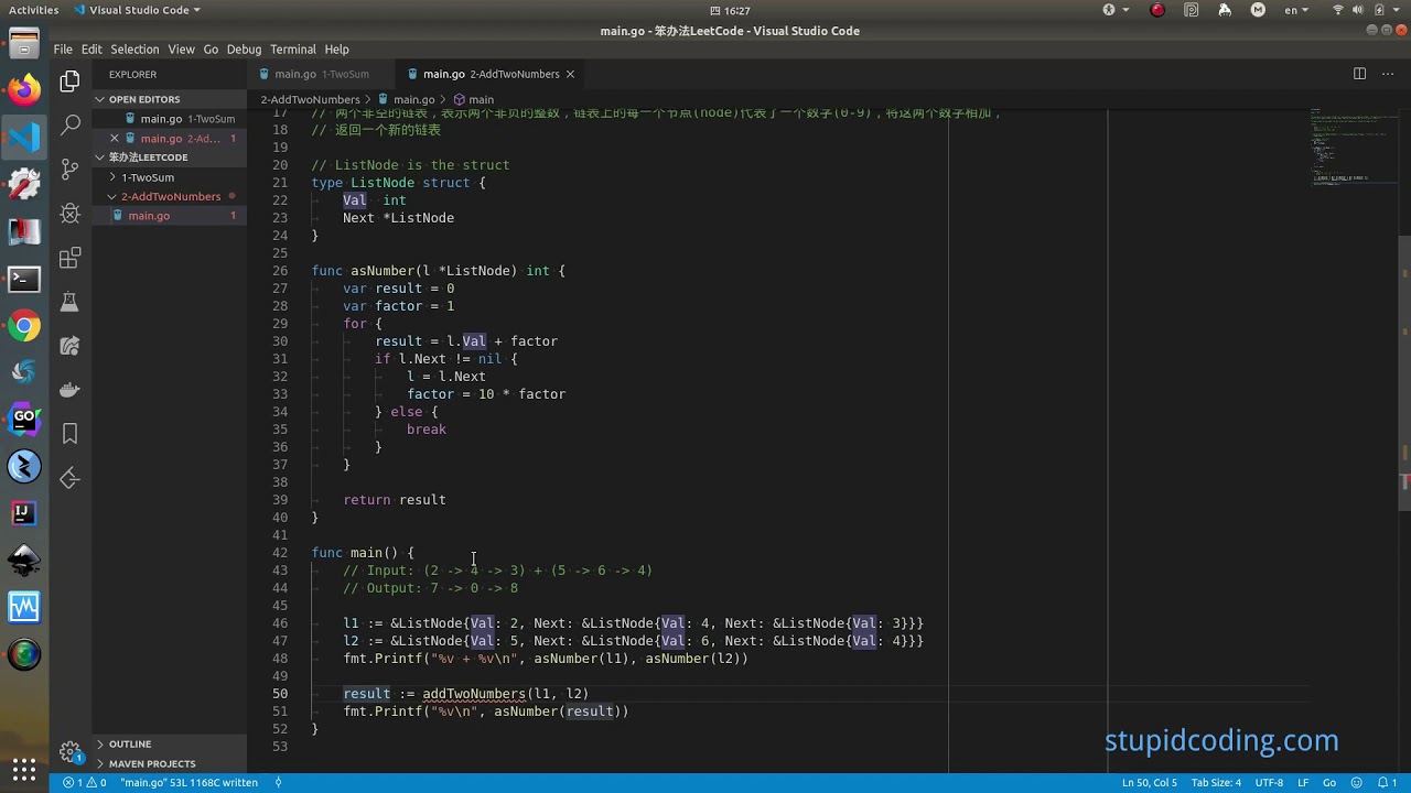 Stupidcoding Leetcode 2 Addtwonumbers Part1 Youtube 1495