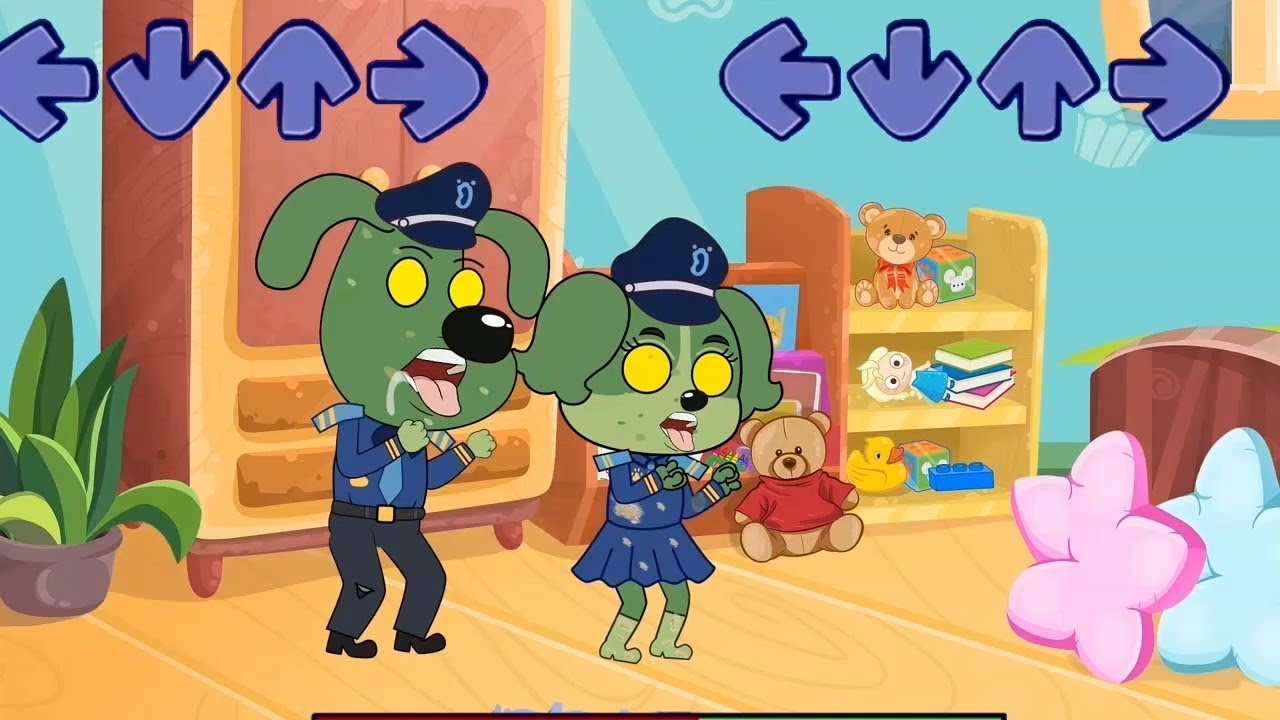 Sheriff Labrador Police Cartoon Part 13 | FNF x Sheriff Labrador ...