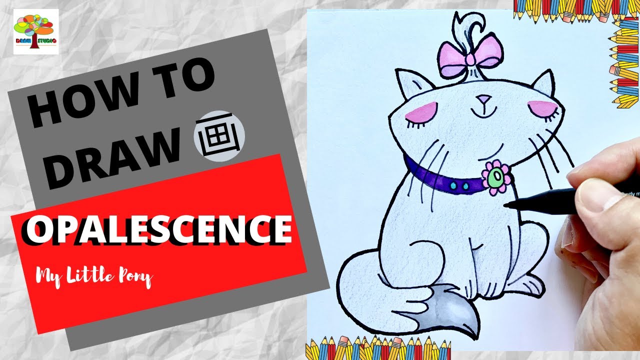 How to draw Opalescence [ My Little Pony ] Step by step [ MLP ] - YouTube