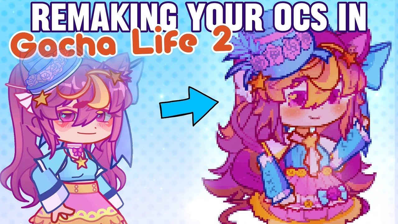 Remaking YOUR OCs in Gacha Life 2 || Part 9 🤍🩵 - YouTube