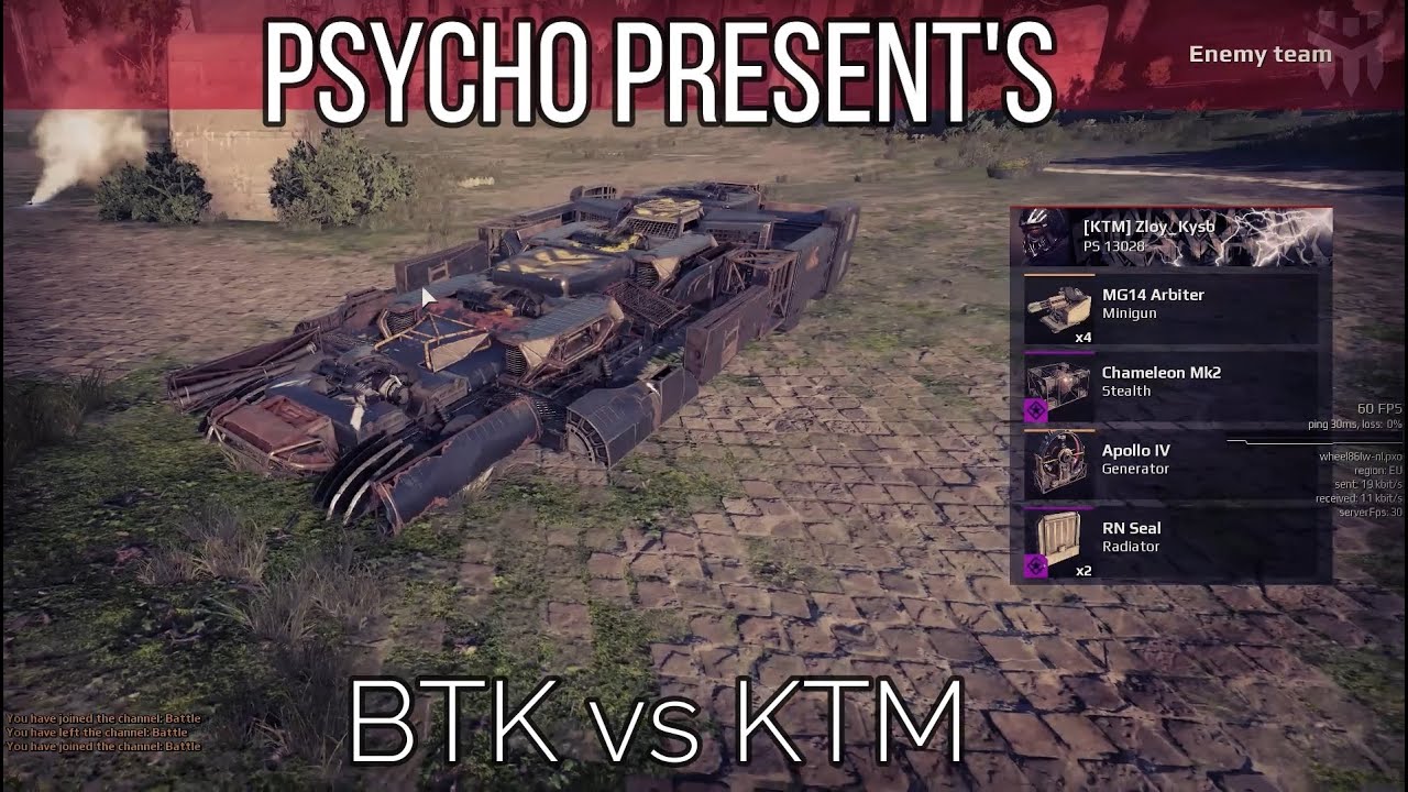 Crossout Clan Wars - BTK vs KTM - YouTube