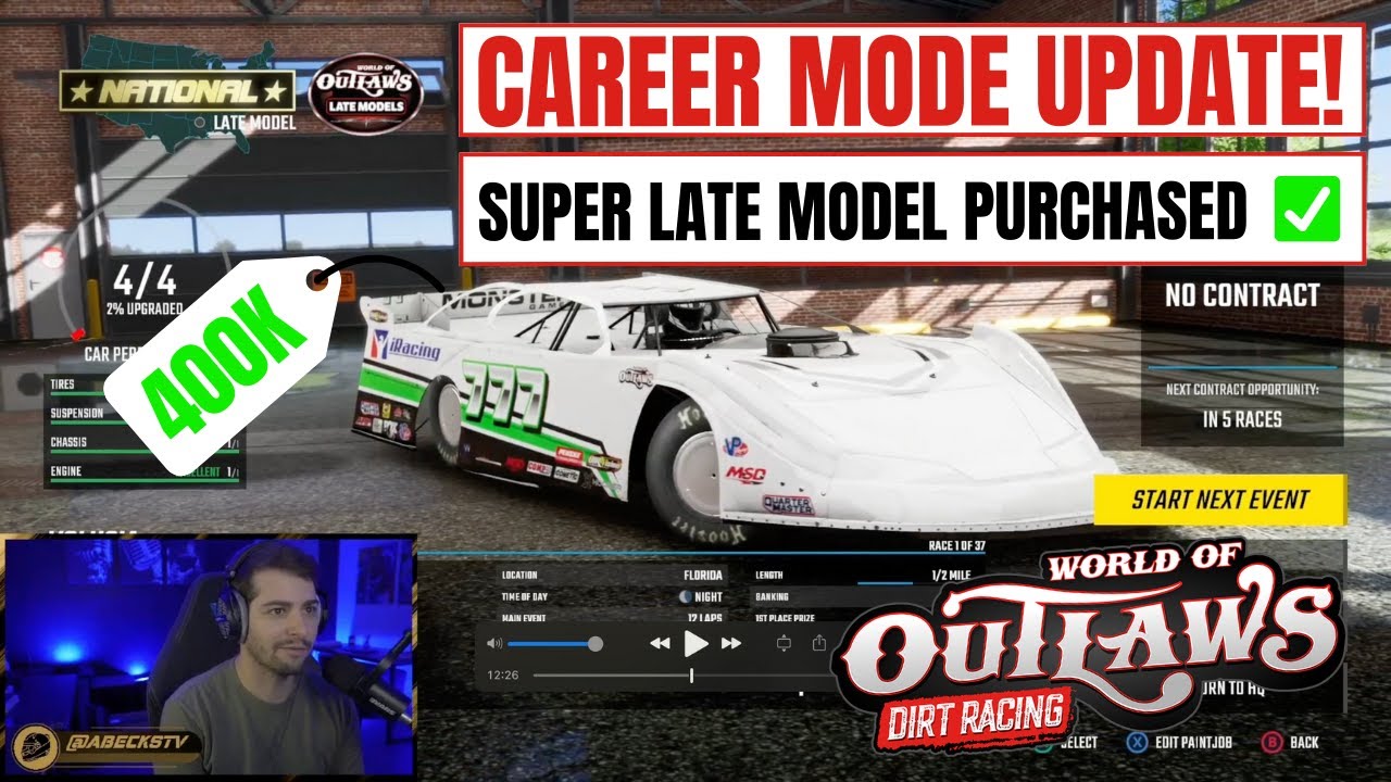 I bought a $400,000 late model in World of Outlaws Dirt Racing - YouTube