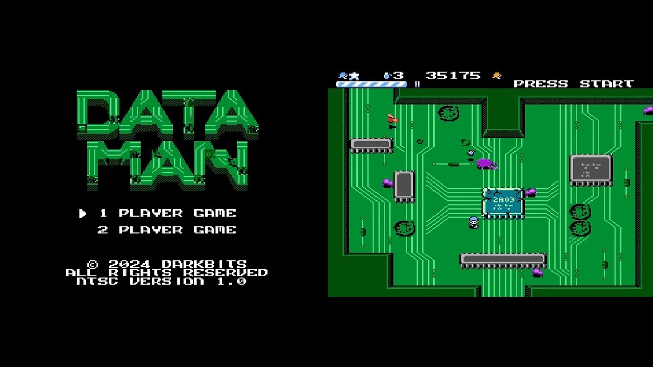 Data Man (Homebrew) NES - Walkthrough - YouTube