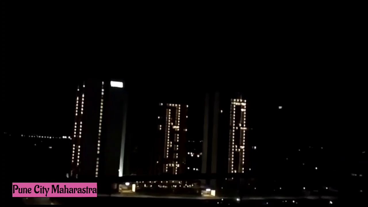 Night view of pune city | Pune maharastra beautiful view from building ...