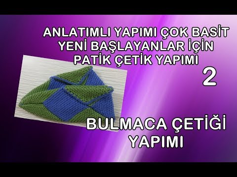 Bulmaca çetiği yapılışı, yeni başlayanlar için kolay çetik yapımı