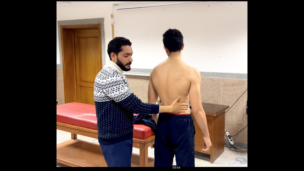 Lumbar palpation from standing part 1 - YouTube