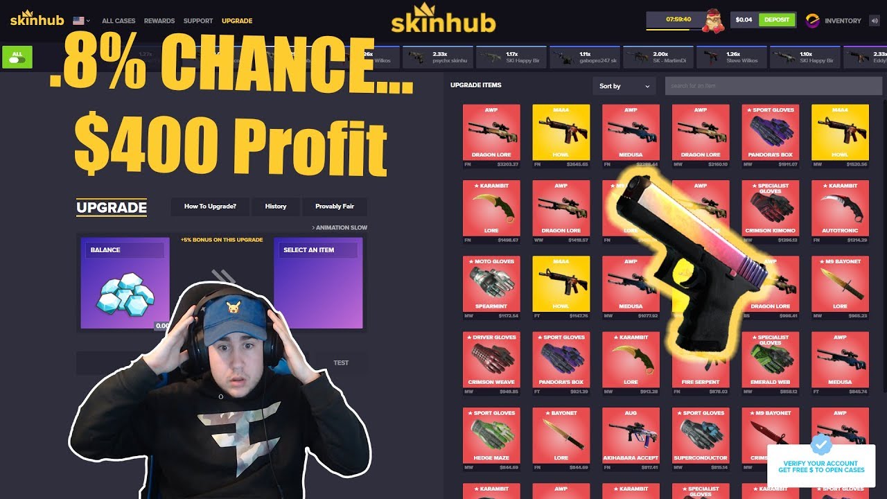 Insane Glock Fade Unboxing!!! (CS:GO Case Opening) - YouTube