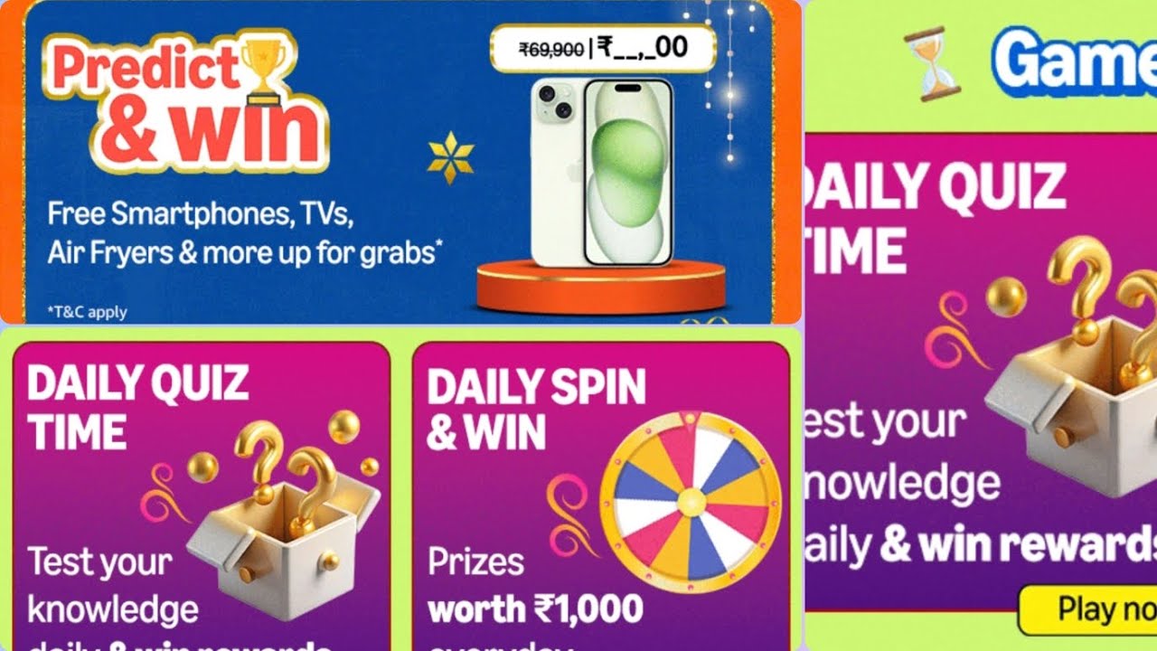 Amazon Predict & Win Quiz Answer Today I Amazon Quiz Answer Today I ...