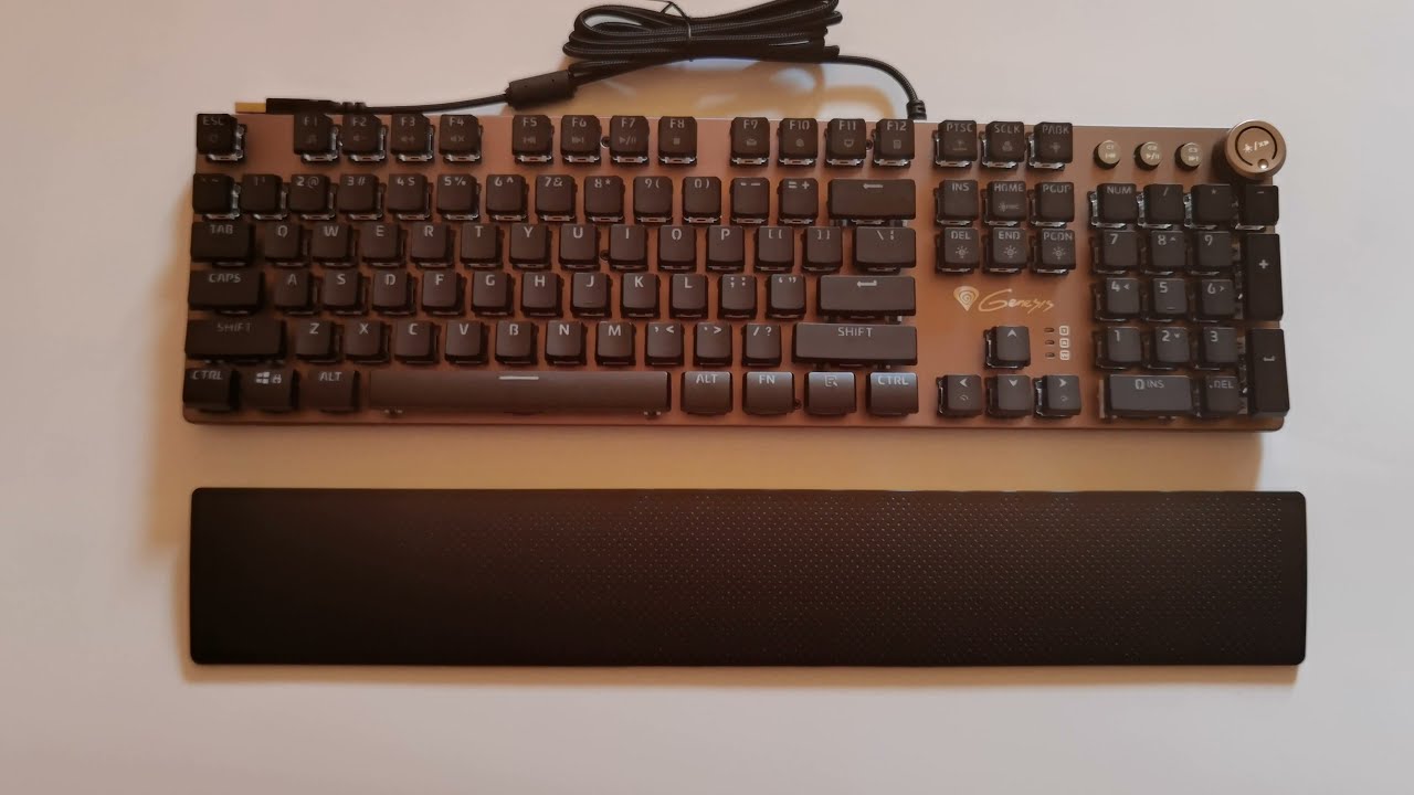 Mechanical keyboard GENESIS Thor 380 RGB for gamers - unboxing - YouTube