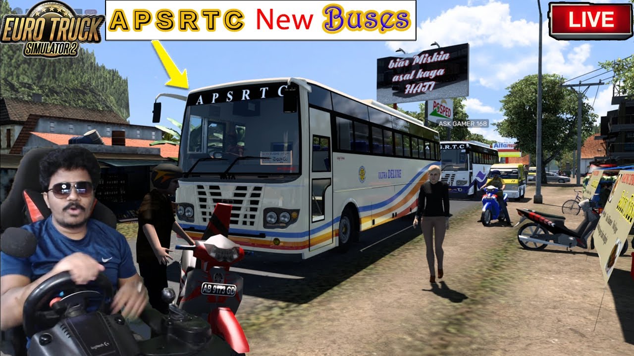 New APSRTC Buses and New Indian Traffic Convoy New map and Buses ...