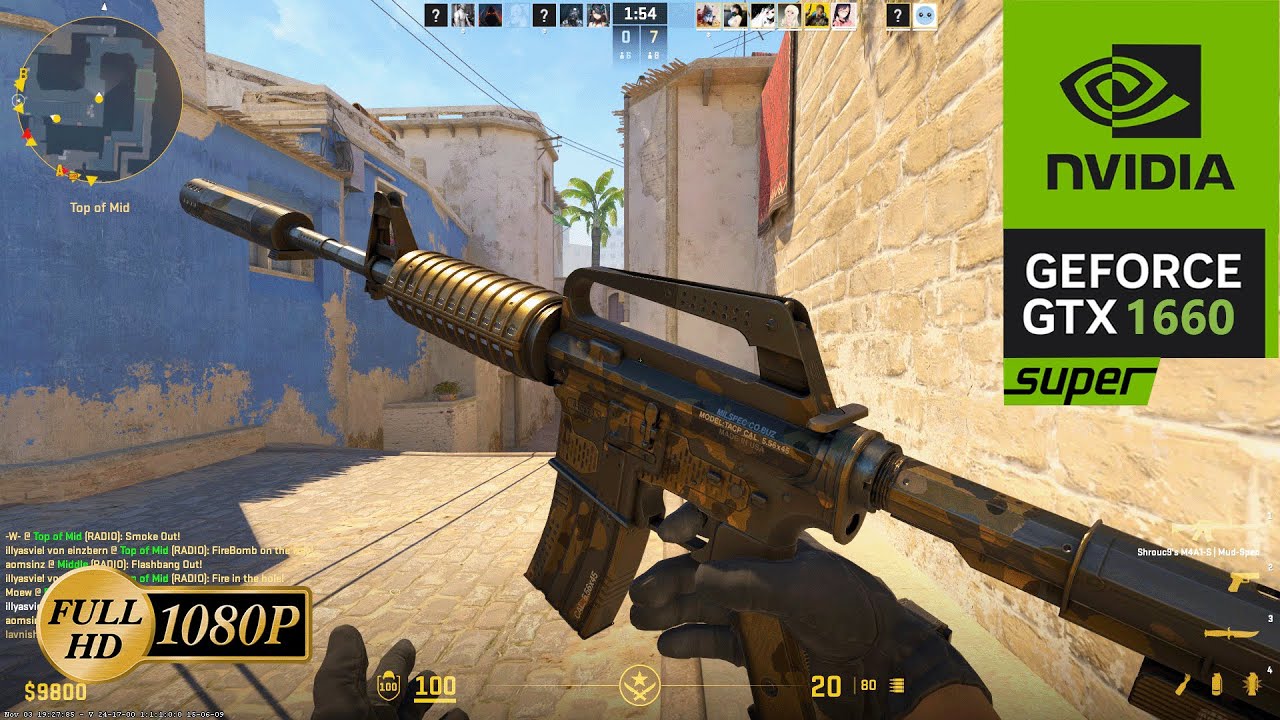 GTX 1660 Super : Counter-Strike 2 Ultra Settings 1080p - YouTube