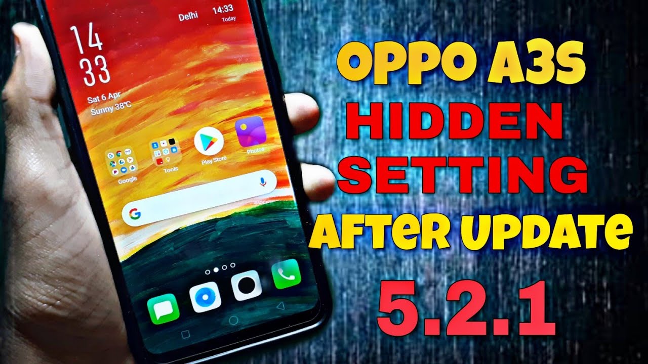 Oppo A3s New Hidden setting After 5.2.1update | oppo a3s color os 6 ...