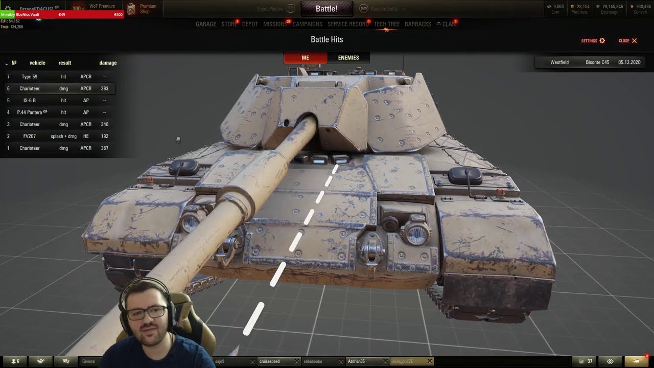 World of Tanks - Bisonte C45 Ace Tanker - Italian Premium Heavy Tank ...