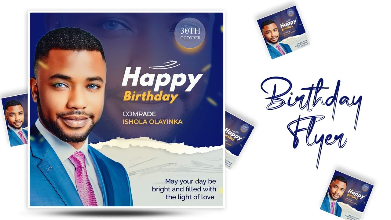 How to Create Birthday Flyer Design on Android and iOS Using Pixellab ...