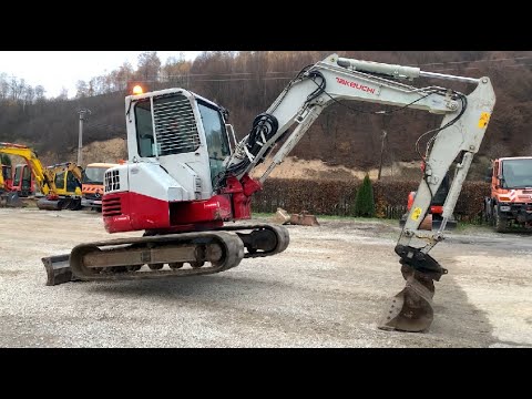 Takeuchi TB153FR Demo Tuscher and Milas Company TMC - YouTube