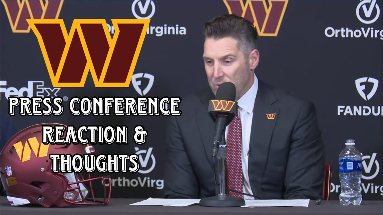 Commanders GM Adam Peters introductory Press Conference initial ...