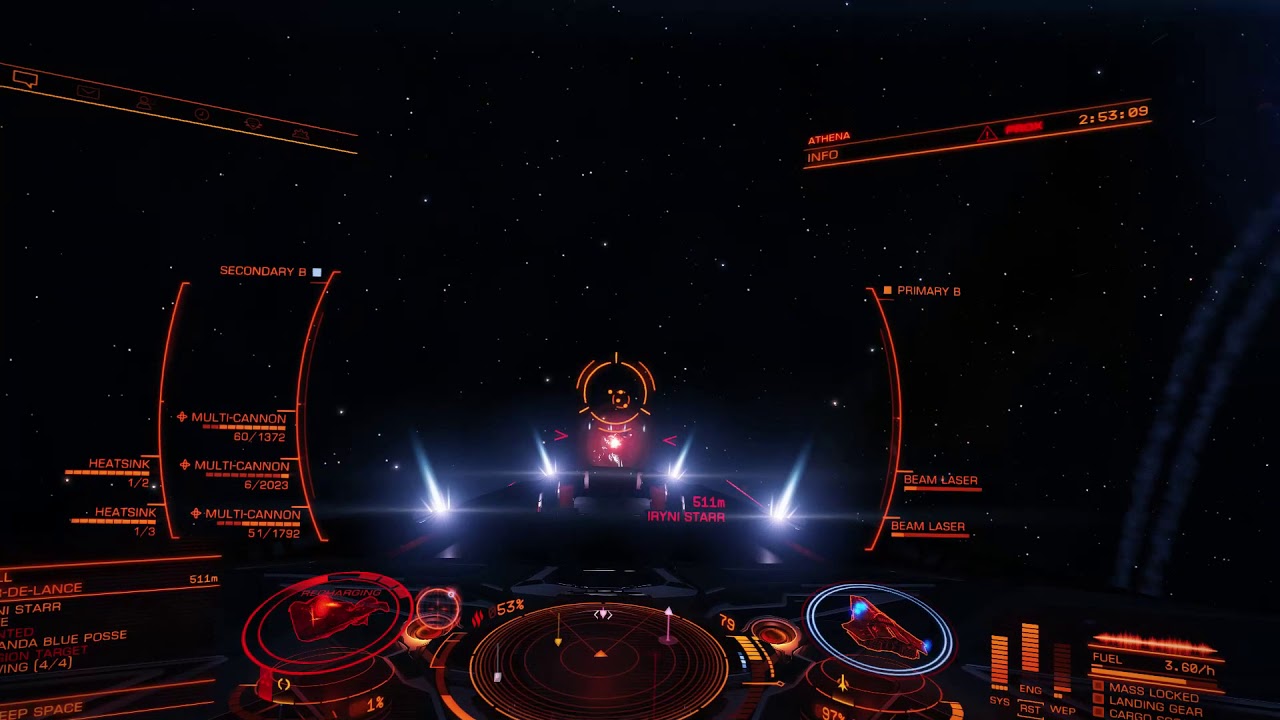 Elite Dangerous Federal Corvette vs Fer De Lance Wing Elite NPC FDL ...