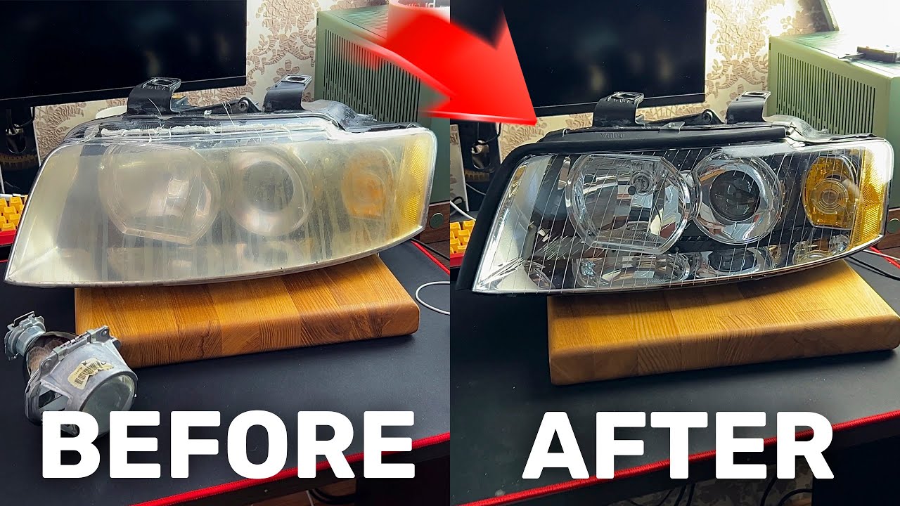 How to Restore OLD Headlights in 11 MINUTES. Like BRAND NEW! - YouTube