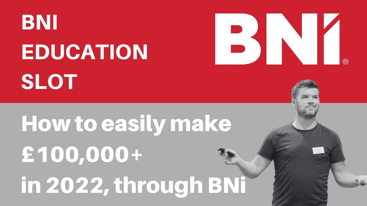 £100,000 From BNi - Guaranteed - BNi Education Slot - YouTube