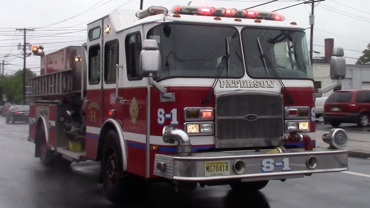 Paterson Fire Department Engine S-1 Responding 5-25-17 - YouTube