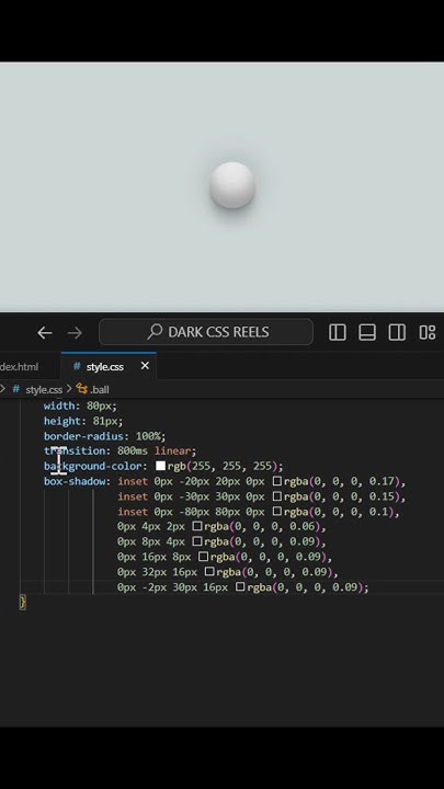 Create Ball With Box Shadow Css3 Tipsandtricks Csseffect Webdesign Howto Coding Shorts 