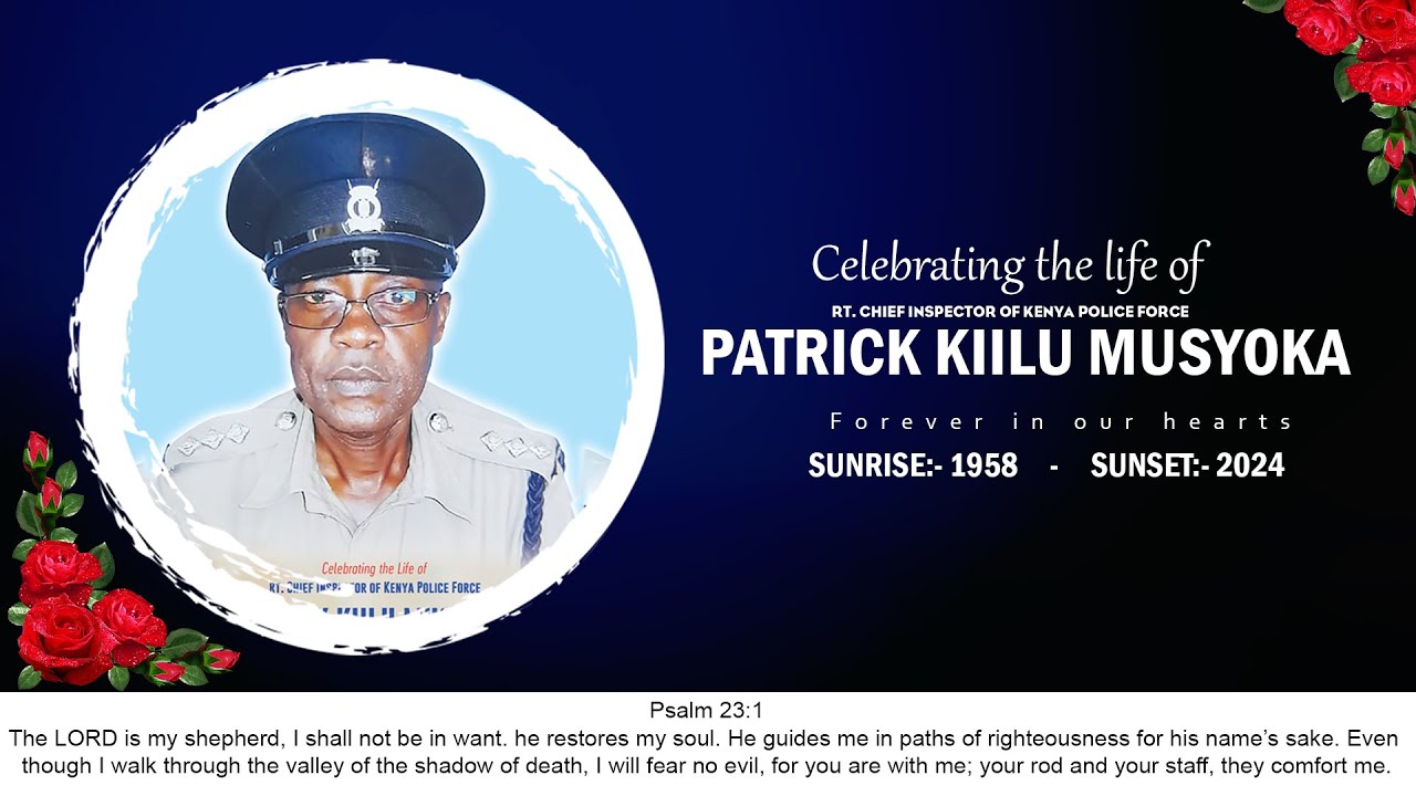 Celebrating the life of Patrick Kiilu Musyoka - YouTube