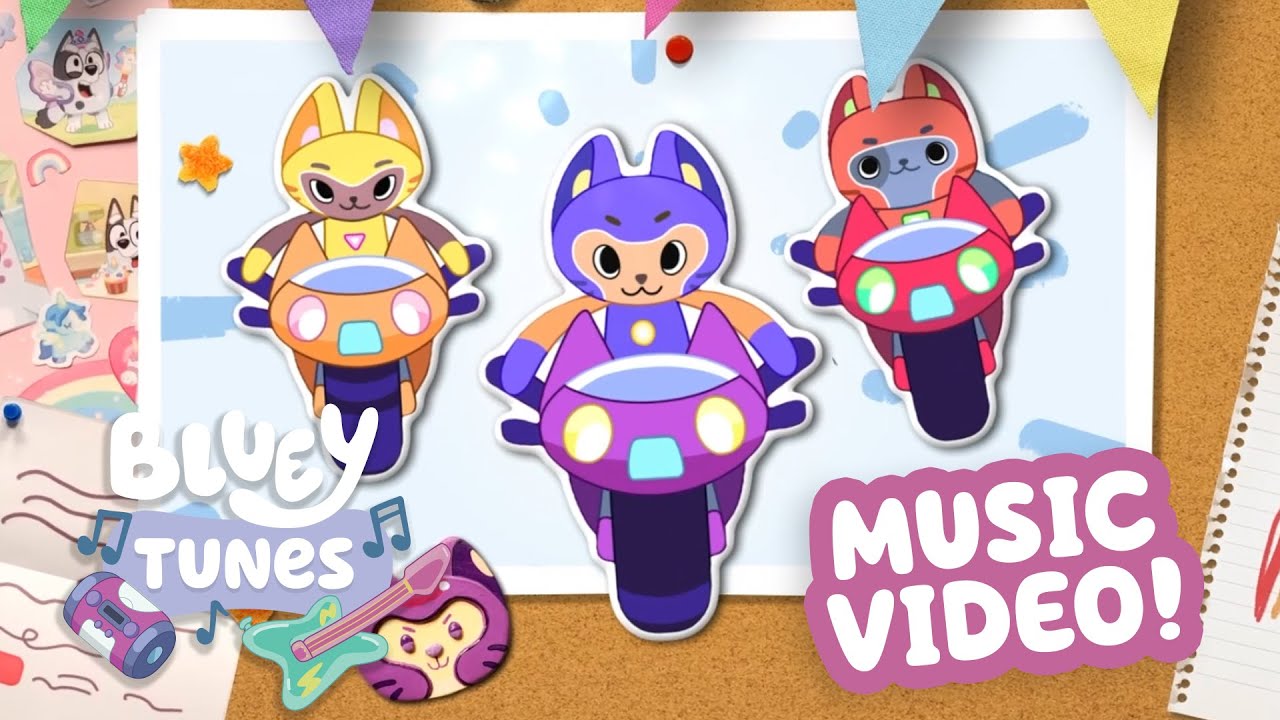 Cat Squad Music Video 🐱 💜 🎶 | NEW Bluey Tunes | Dance with Bluey ...