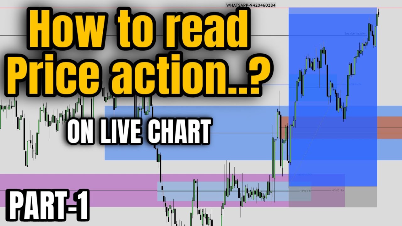 How to read price action on charts like pro | Ict concept ( LIVE CHART ...