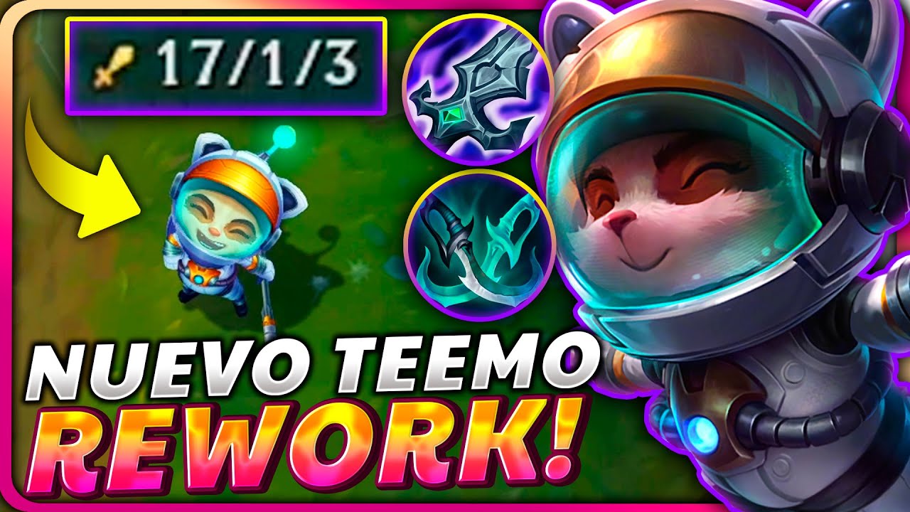 😱¡USO el *NUEVO REWORK de TEEMO* y LA BUILD MÁS ASQUEROSA de VELOCISTA ...