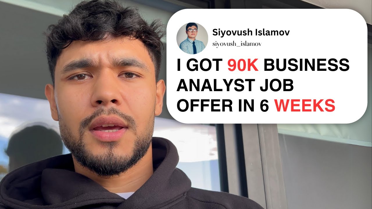 How He Went From Jobless To 90k Business Analyst Role in 6 Weeks - YouTube
