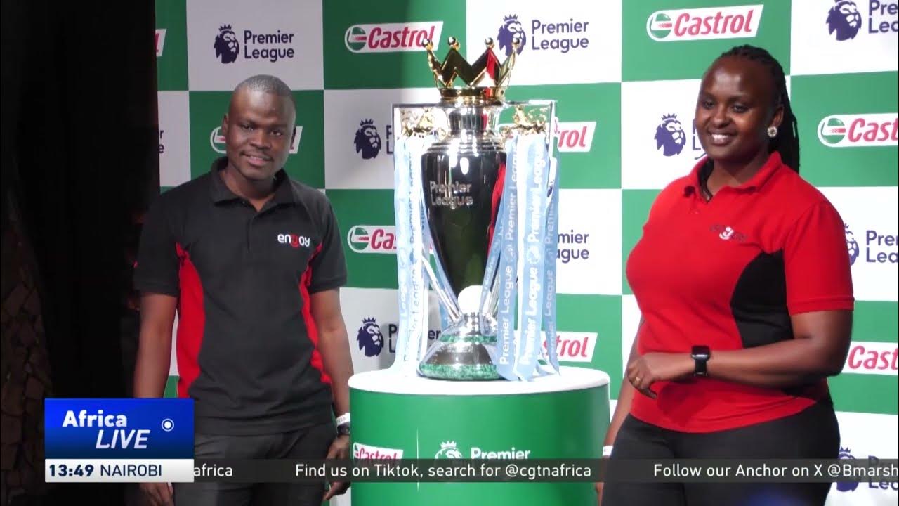 Fans pose with EPL trophy as it concludes two-day visit in Nairobi - YouTube
