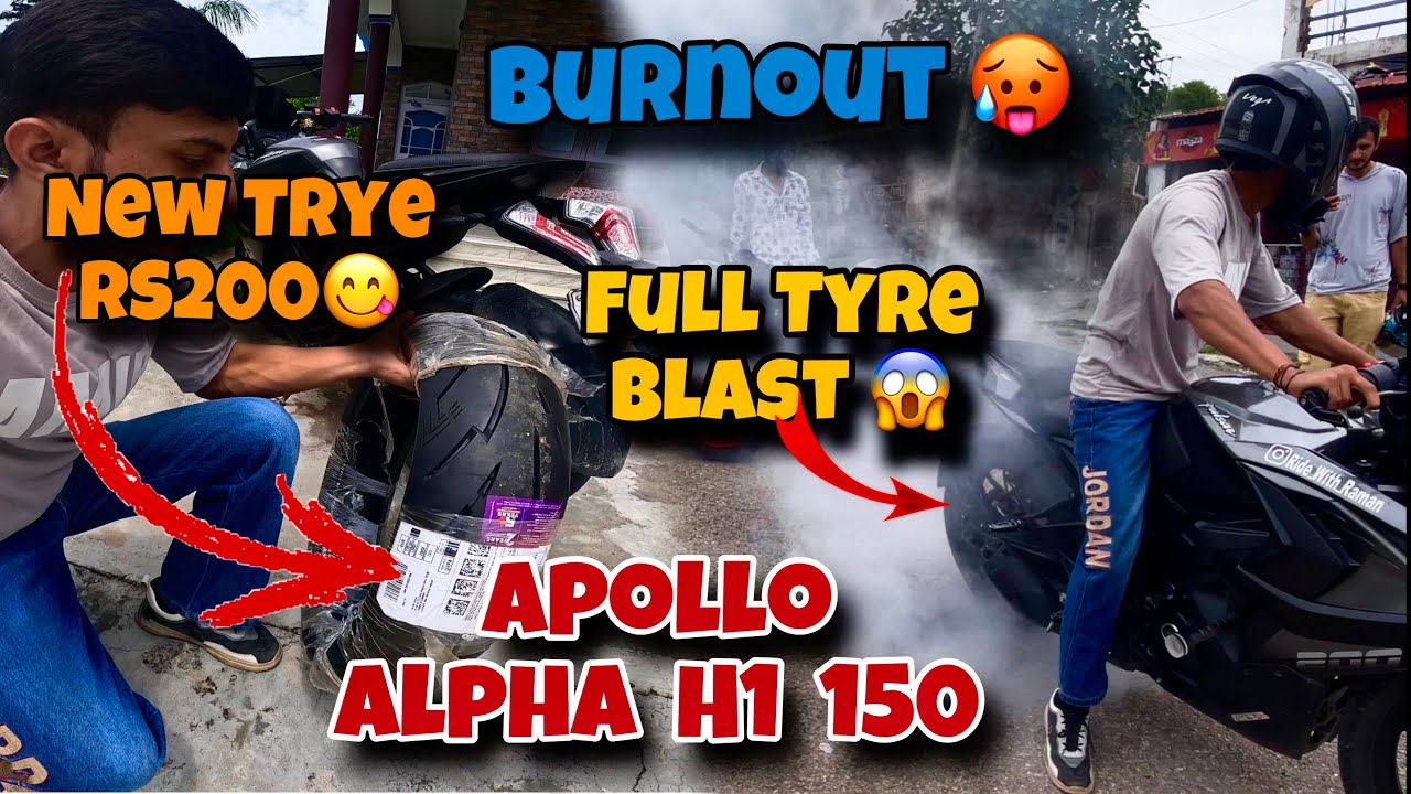 Finally Tyre Change 😋 || Apollo Alpha H1 150 r17 😰 || Apollo Tyre In ...