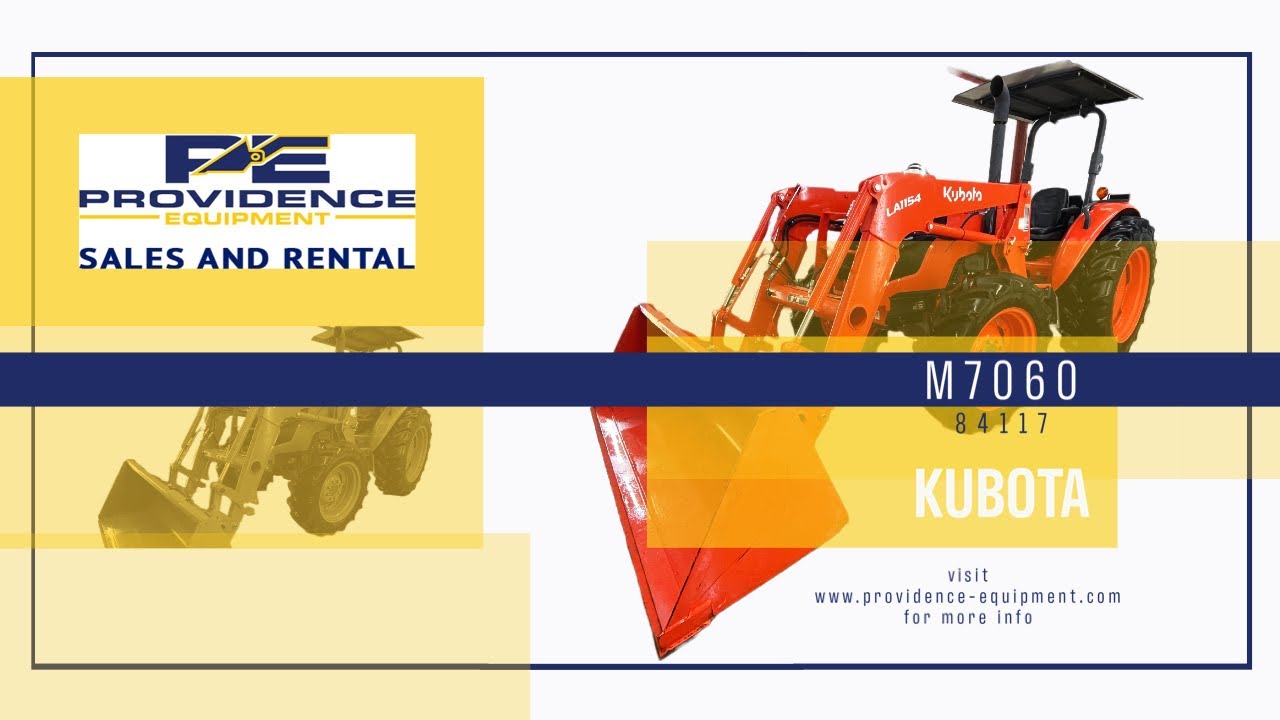 2020 Kubota M7060 OROPS 4X4 Loader Tractor- 84117 - YouTube