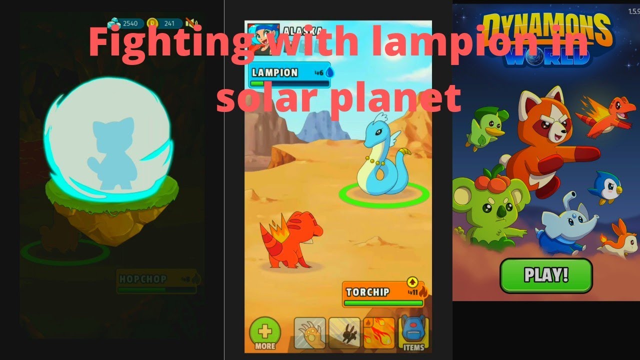 Dynamons world | Lampion in solar planet | Solar Planet Full Gameplay ...