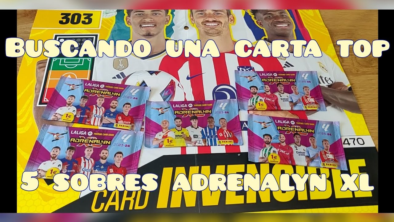 BUSCANDO UNA CARTA TOP EN 5 SOBRES ADRENALYN XL 23/24 - YouTube