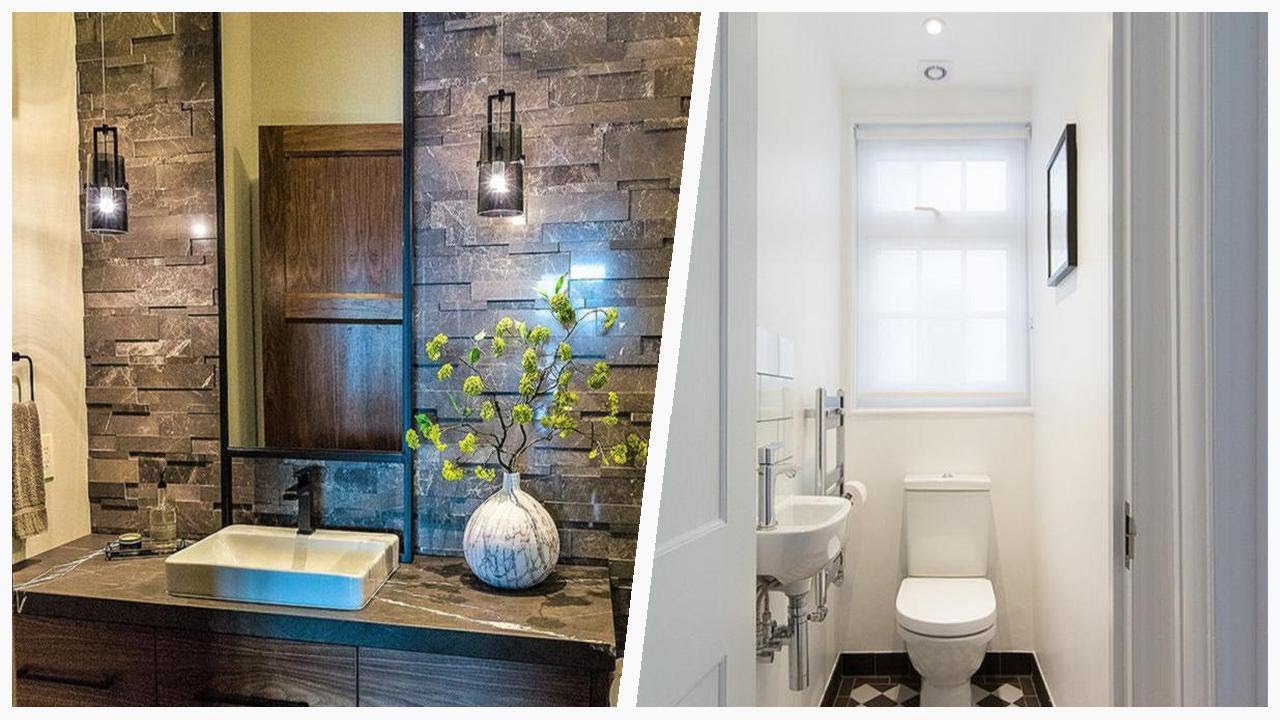 75 Green Tile And Black And White Tile Powder Room Design Ideas You'll ...