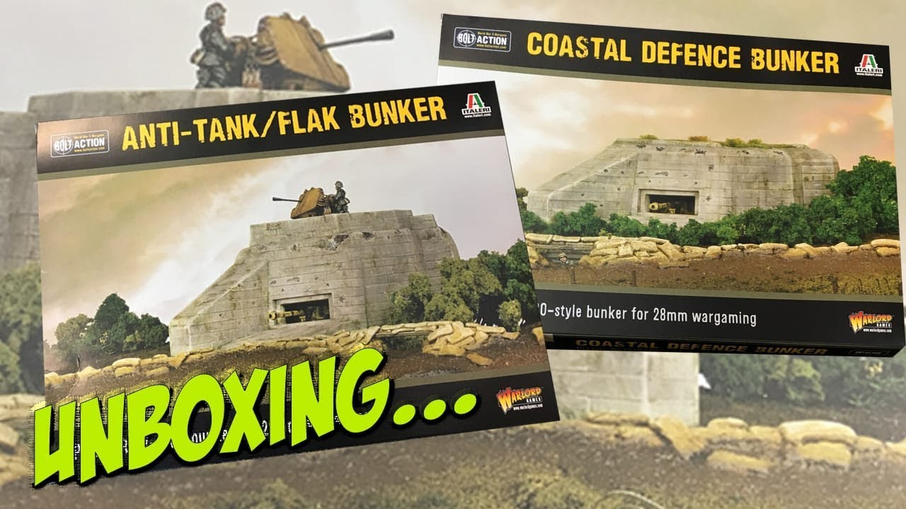 German Atlantic Wall Bunkers | Warlord Games | Unboxing - YouTube