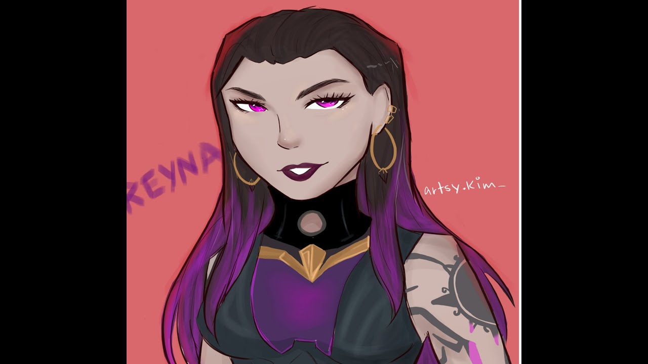Valorant Reyna speedpaint - YouTube