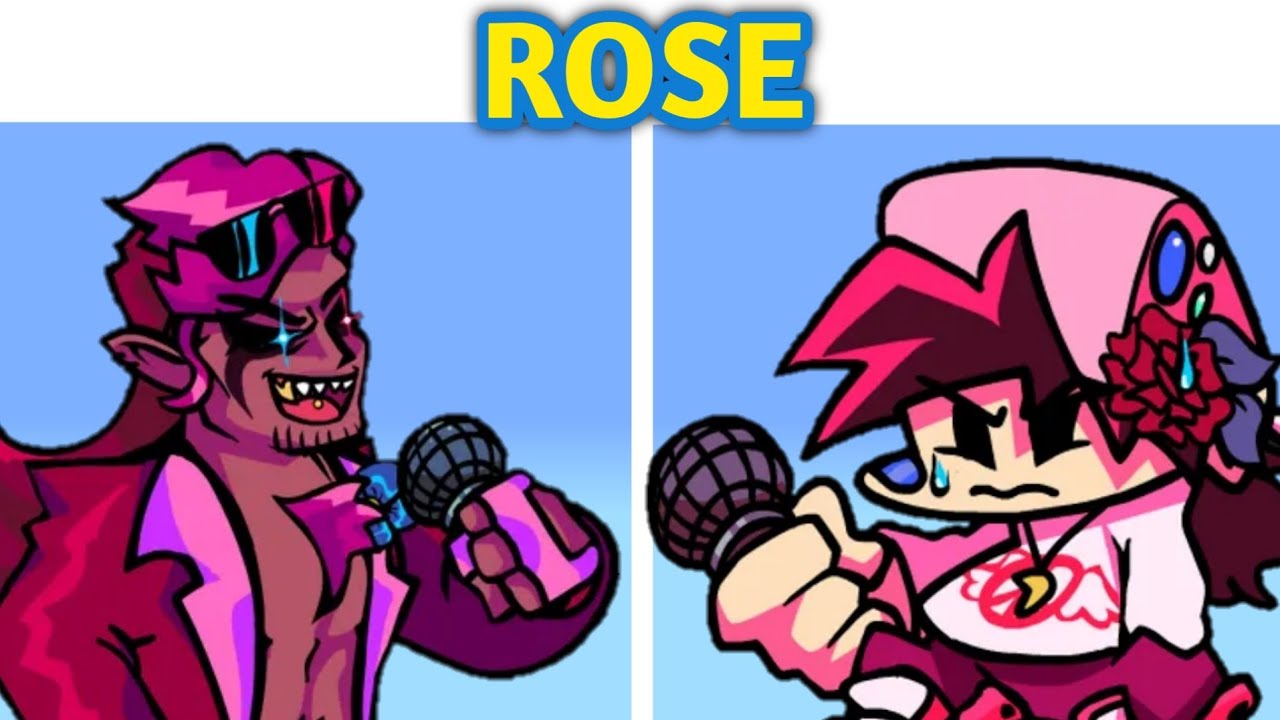 Friday Night Funkin': ROSE-TINTED (FNF Mod/Hard) FNF GAMER - YouTube