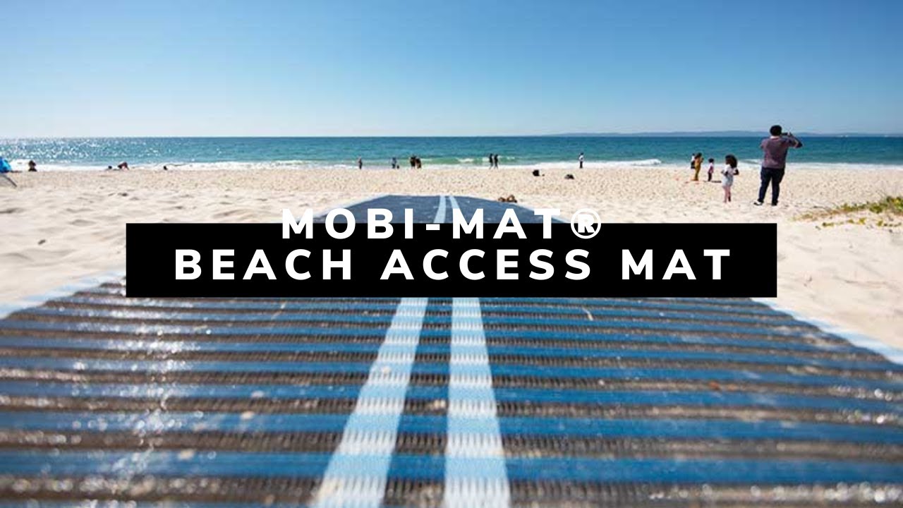 Mobi-mat® Recpath - Beach access mat - YouTube